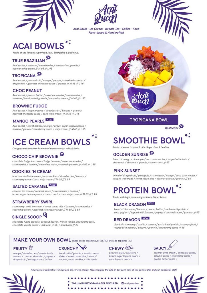 Acai Queen - DREAMY ACAI BOWLS, SWINGS & FOOD